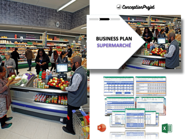 Comment créer un business plan pour Supermarché en Powerpoint et Excel