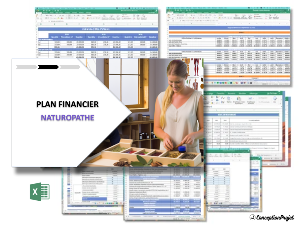 Plan financier pour naturopathe : modèle Excel